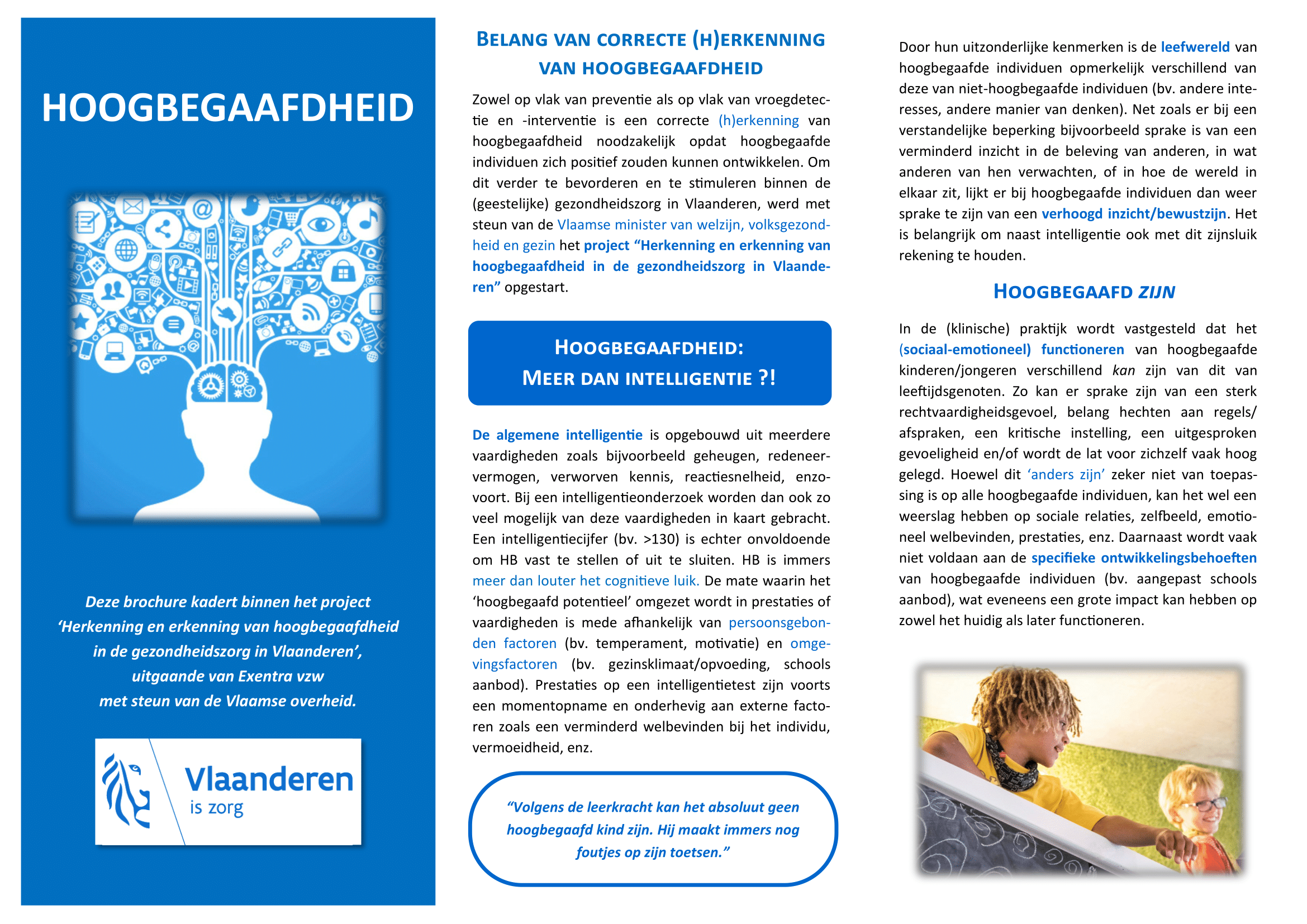 Folders – Hoogbegaafdheid in Vlaanderen